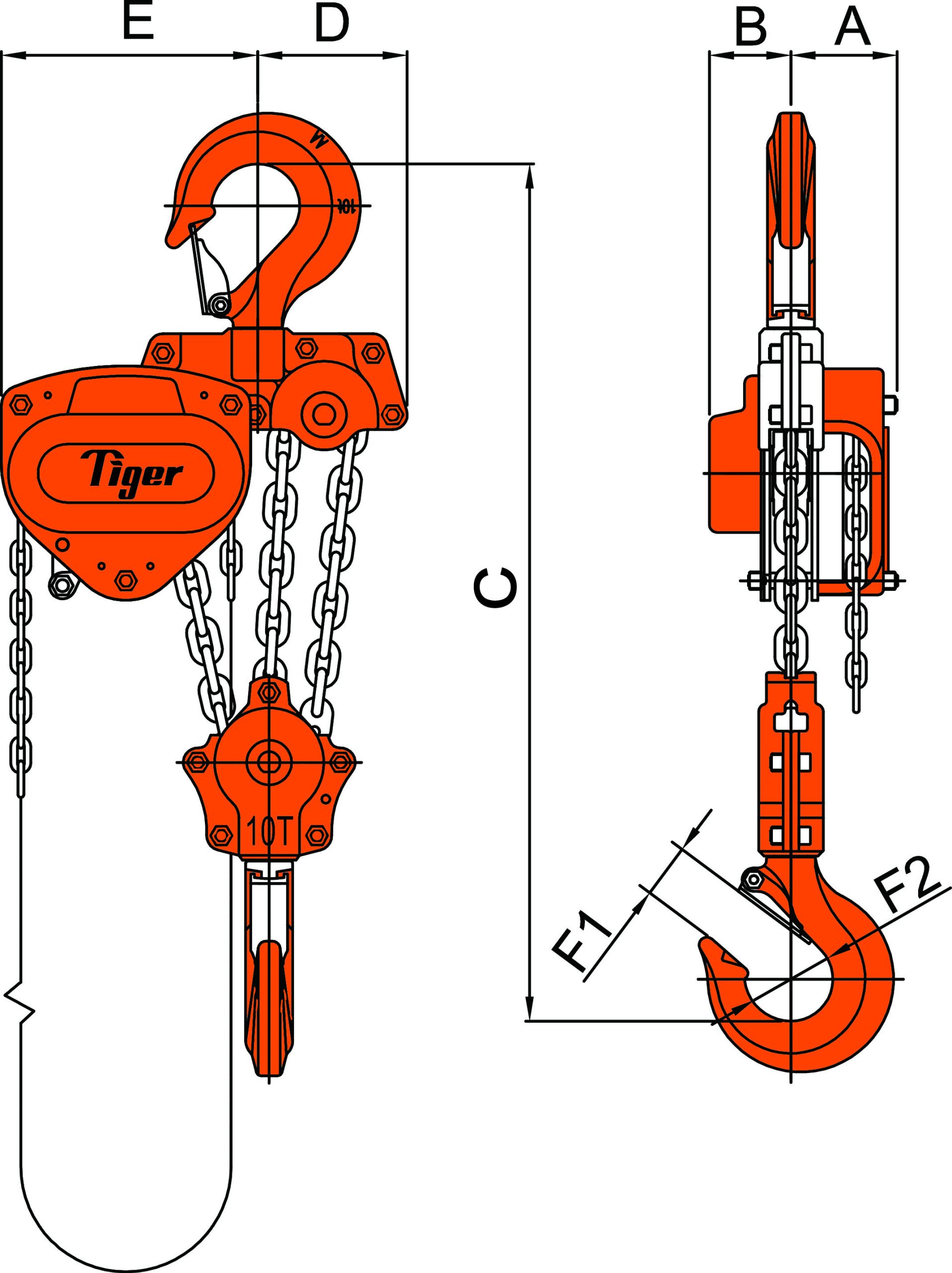 PROCB (TCB) Professional Chain Block - Tiger Lifting
