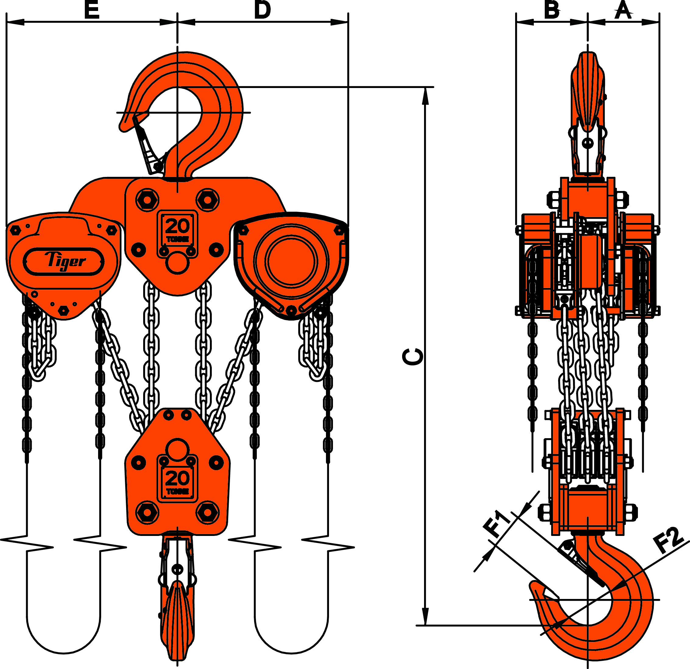 PROCB (TCB) Professional Chain Block - Tiger Lifting