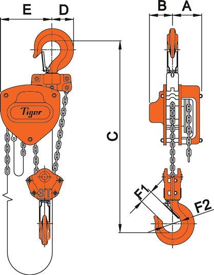 PROCB (TCB) Professional Chain Block - Tiger Lifting