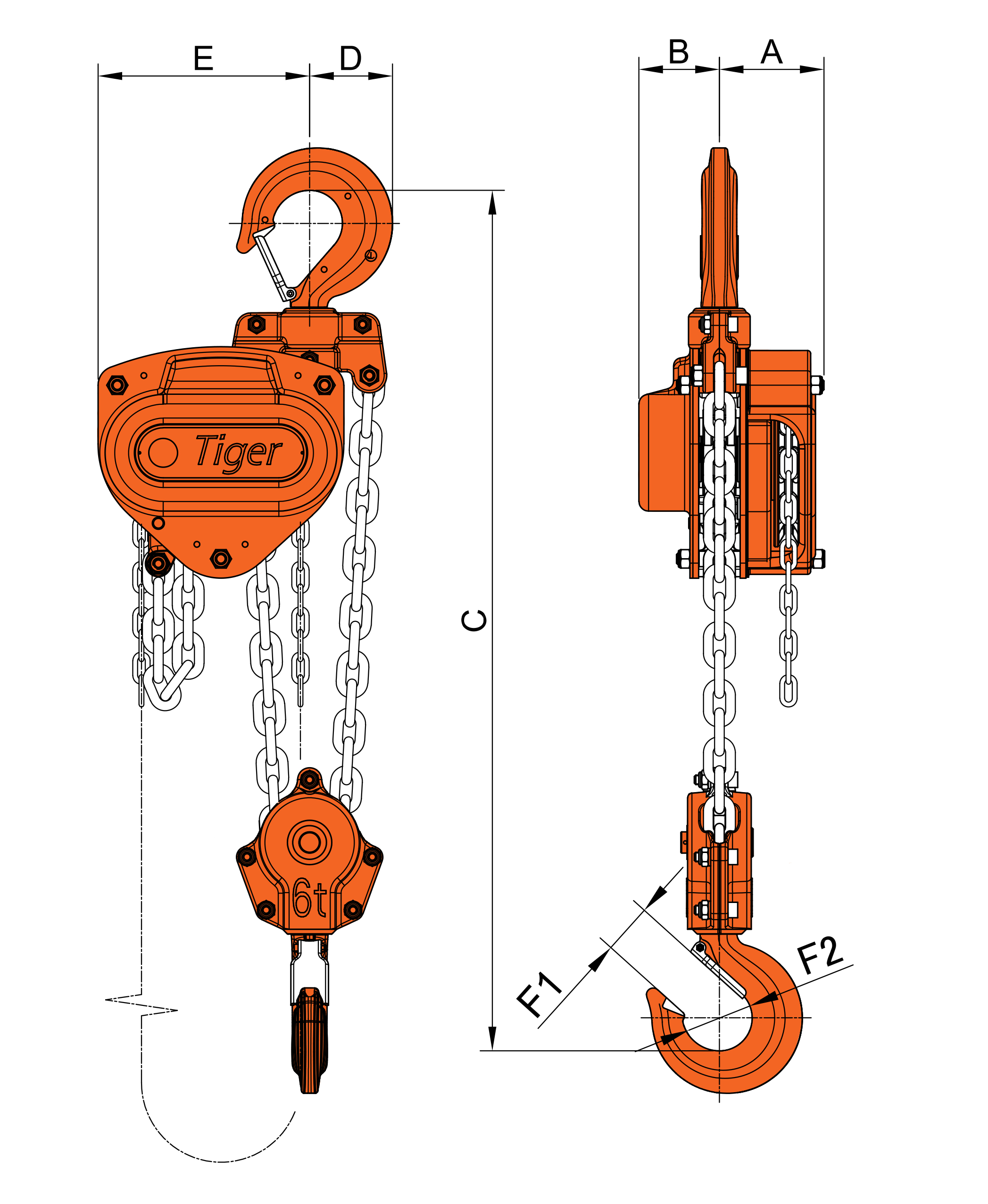 PROCB (TCB) Professional Chain Block - Tiger Lifting